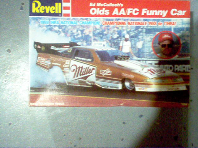 VINTAGE 1989 Revell Ed McCulloch's Olds AA/FC Funny Car 1/24 Scale ...