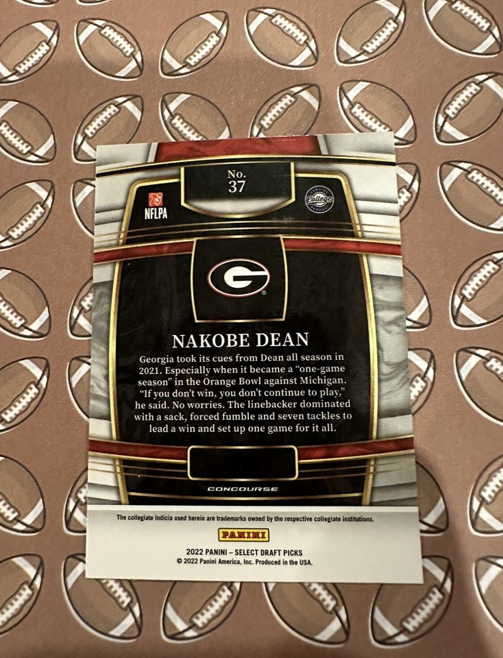 2022 SELECT DRAFT PICKS CONCOURSE ROOKIE RC NAKOBE DEAN #37 | eBay