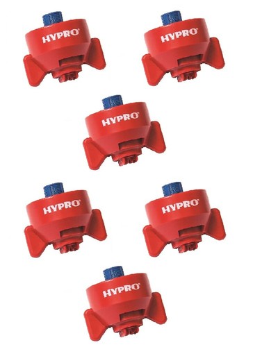 6 of Hypro Ultra-Lo Drift Red Polymer Spray Tips 120° Rated @ 0.40 GPM ...