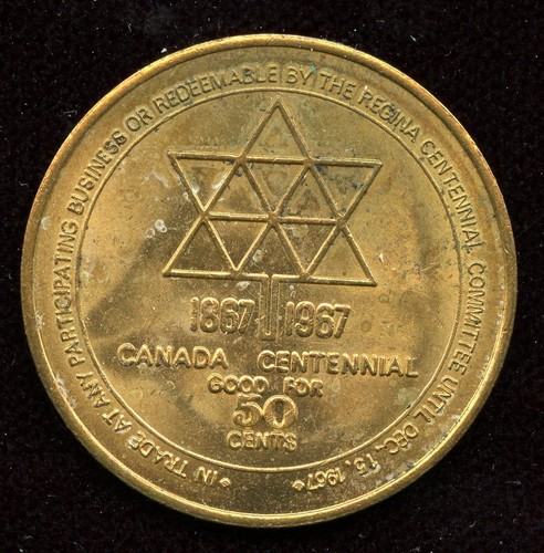 1967 Regina Buffalo Days 50-Cents Centennial Token Medal | eBay