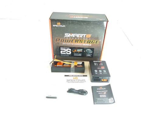 Spektrum Surface Powerstage Bundle 5000MAH 2s 30c Lipo IC3/100W S100 Charger | eBay