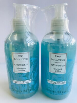 Lot of 6 ~ Perlier Elariia Bucaneve Snowdrop Liquid Soap, 8.4 oz Sealed ...