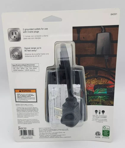 Ultra Pro GE Outdoor Plug in Lighting Control Wireless Remote Weather ...