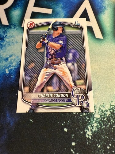 2025 Bowman Baseball Charlie Condon Base 1st Paper Lot Of 25 #BP-75 | eBay