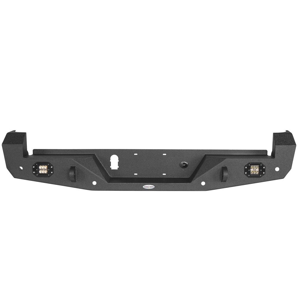 Hooke Road Black Steel Rear Bumper w/LED Spot Lights Fit Toyota Tacoma ...