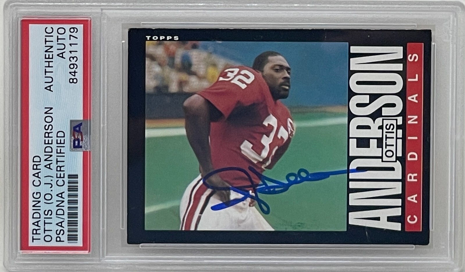 Ottis Anderson Signed 1985 Topps St Louis Cardinals NFL Football Card ...