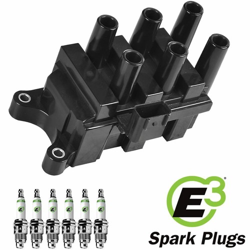 Ignition Coil & E3 Premium Spark Plug For 2004-2007 Ford Freestar C1312 ...