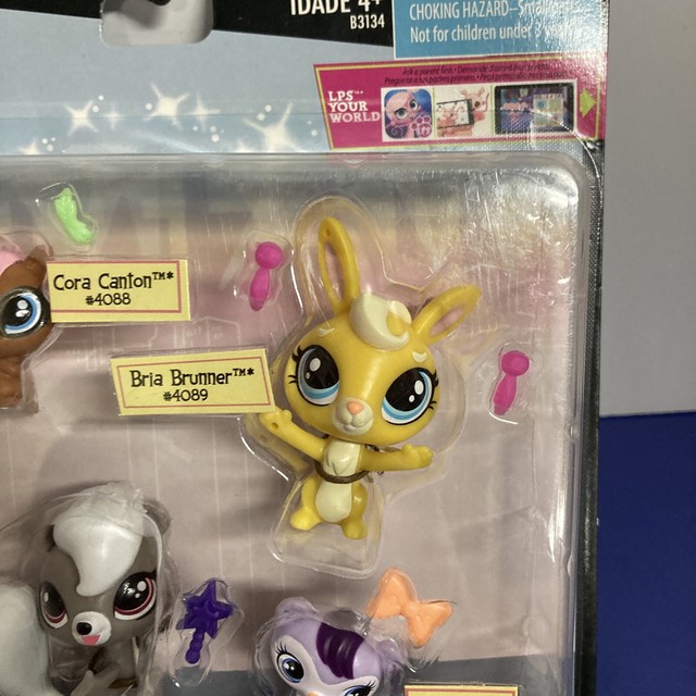 Littlest Pet Shop LPS VIP Friends 4088 Cora 4089 Bria 4090 Pepper 4091 ...