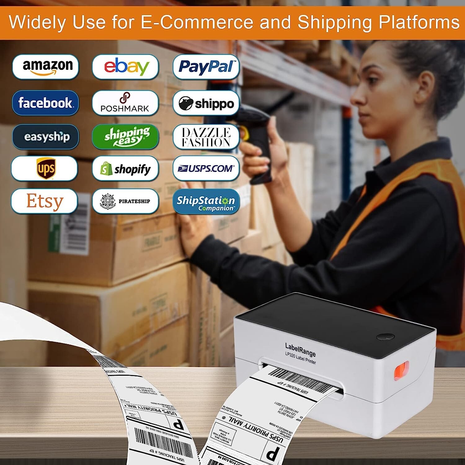 LabelRange LP620 300DPI Thermal Label Printer for sale online | eBay
