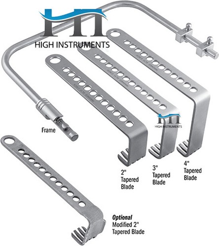 surgical charnley hip retractor set with locking frame | eBay