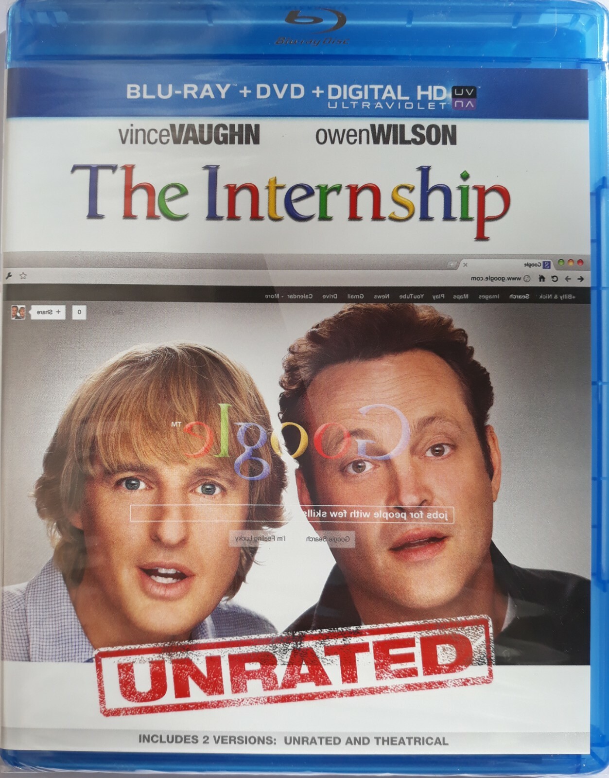 The Internship (Blu-ray/DVD, 2013, 2-Disc Set, Includes Digital Copy ...