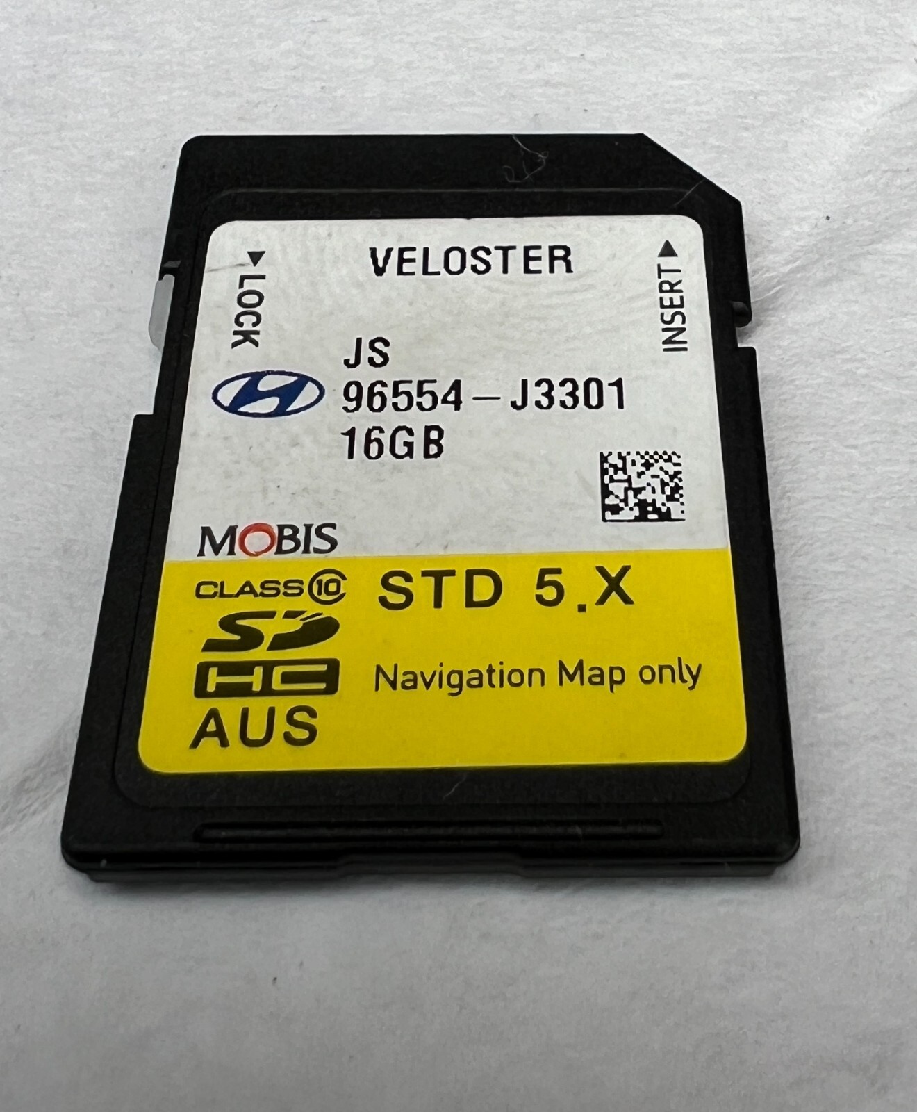 GENUINE 2020 HYUNDAI VELOSTER, AUSTRALIA GPS/ NAV SD MAP CARD, 96554 ...
