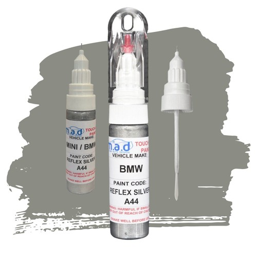 BMW Reflex Silver A44 Alloy Wheel Touch Up Paint 20ML Pen Curb Scratch ...