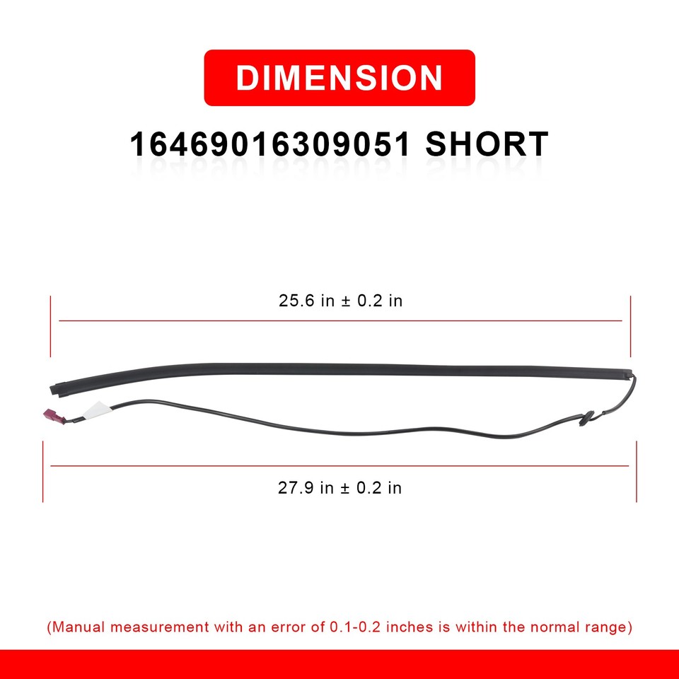 1646901530 1646901630 Rear Left & Right Cable Repair Kit For Benz W164 ...