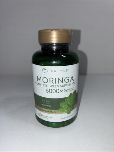 Sealed Moringa Green Superfood Supplement,6000mg, 180 Caps/ Exp 04/2028 ...