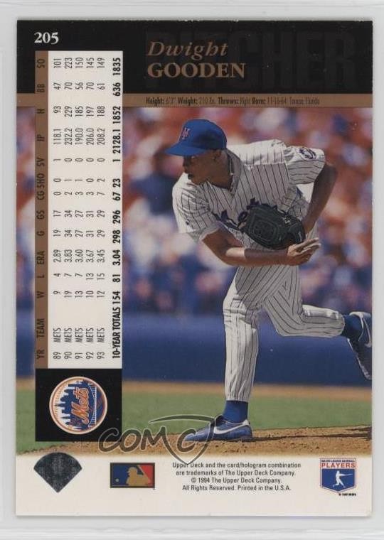 1994 Upper Deck Electric Diamond Dwight Gooden #205 | eBay