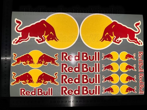 Red Bull F1 XL reflective stickers set 23 x 37 cm | eBay UK