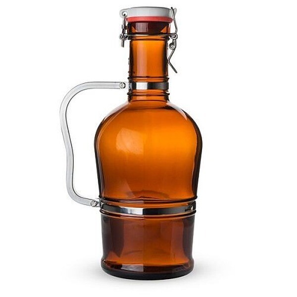 2 Liter German Glass Growler (64 oz) - Flip-Top Swing Top Growler ...