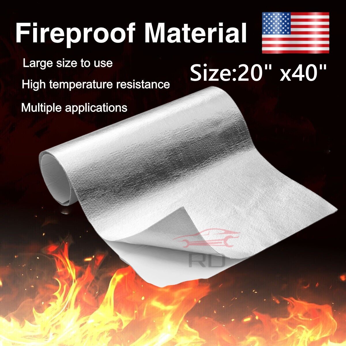 Aluminized Heat Shield Adhesive Backed Heat Barrier Insulation Wrap ...