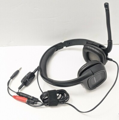 Plantronics Headphone Audio C6.A355 Black Headband Headsets with Mic ...