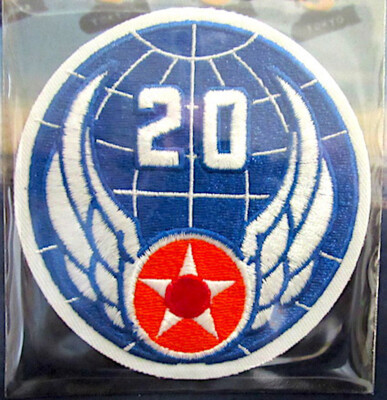 TWENTIETH AIR FORCE / 20th USAAF WWII EMBLEM of AIR WAR PATCH ...