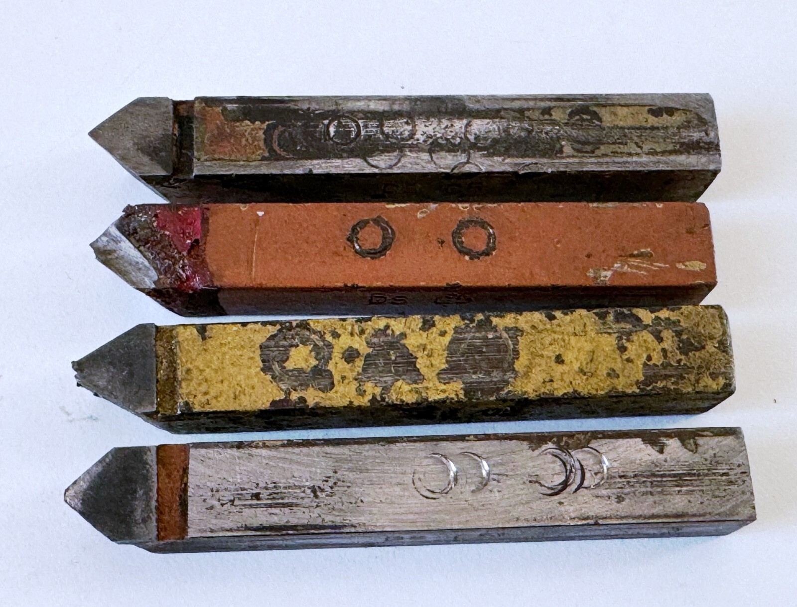 (4) D8 E8 C5 Carbide Tipped 1/2" X 1/2" X 4" HSS Lathe Tool Bit Cutting ...