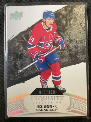 Nick Suzuki 2024-25 Upper Deck Exquisite Collection Base Card #067/399 ...