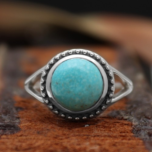 Handmade 925 Sterling Silver Mexican Turquoise Ring Jewelry | eBay