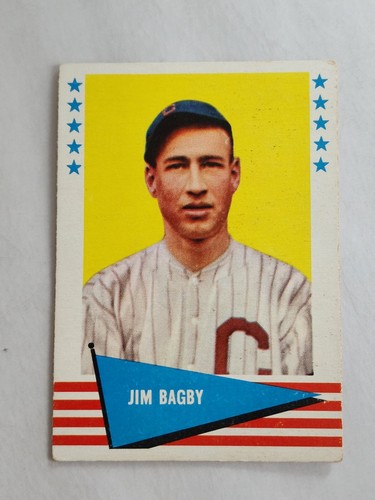 1961 FLEER BASEBALL JIM BAGBY CARD #91 CLEVELAND INDIANS BASEBALL CARD ...