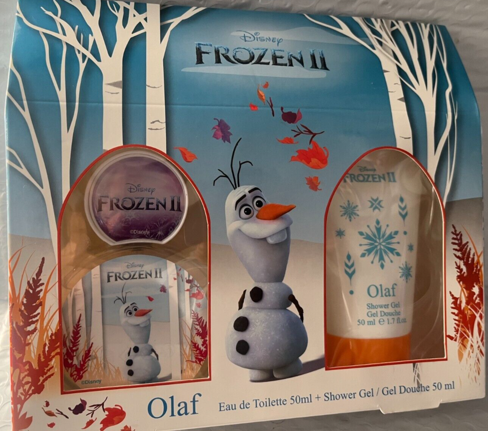 DISNEY FROZEN II OLAF GIFT SET EAU DE TOILETTE 1.7 FLOZ+ SHOWER GEL 1.7 ...