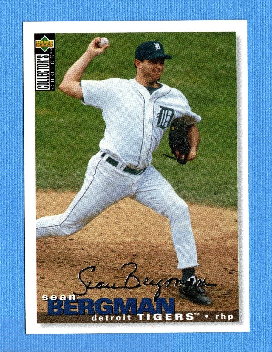 1995 Collector's Choice Silver Signature #467 Sean Bergman Detroit ...