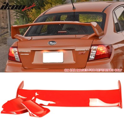 Fits 08-14 Subaru Impreza WRX STI Style Rear Trunk Spoiler Wing Painted ...