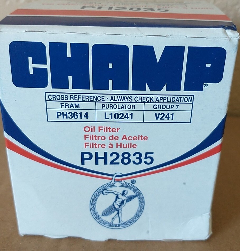 Champ PH2835 OIl Filter Replaces Wix 51348, AC-Delco PF2, Kohler 520 ...