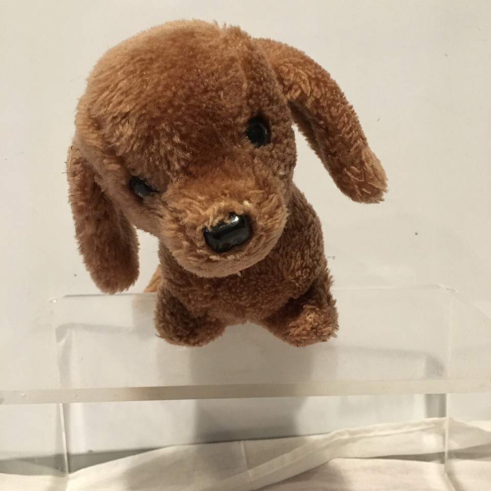 Dakin Dachshund Dog Plush Stuffed Animal 1978 Vintage Shredded Nut ...