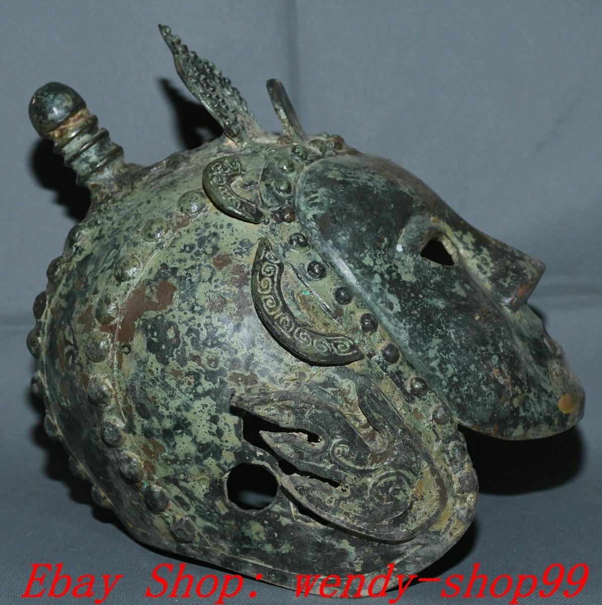 Shang Dynasty Bronze Helmets