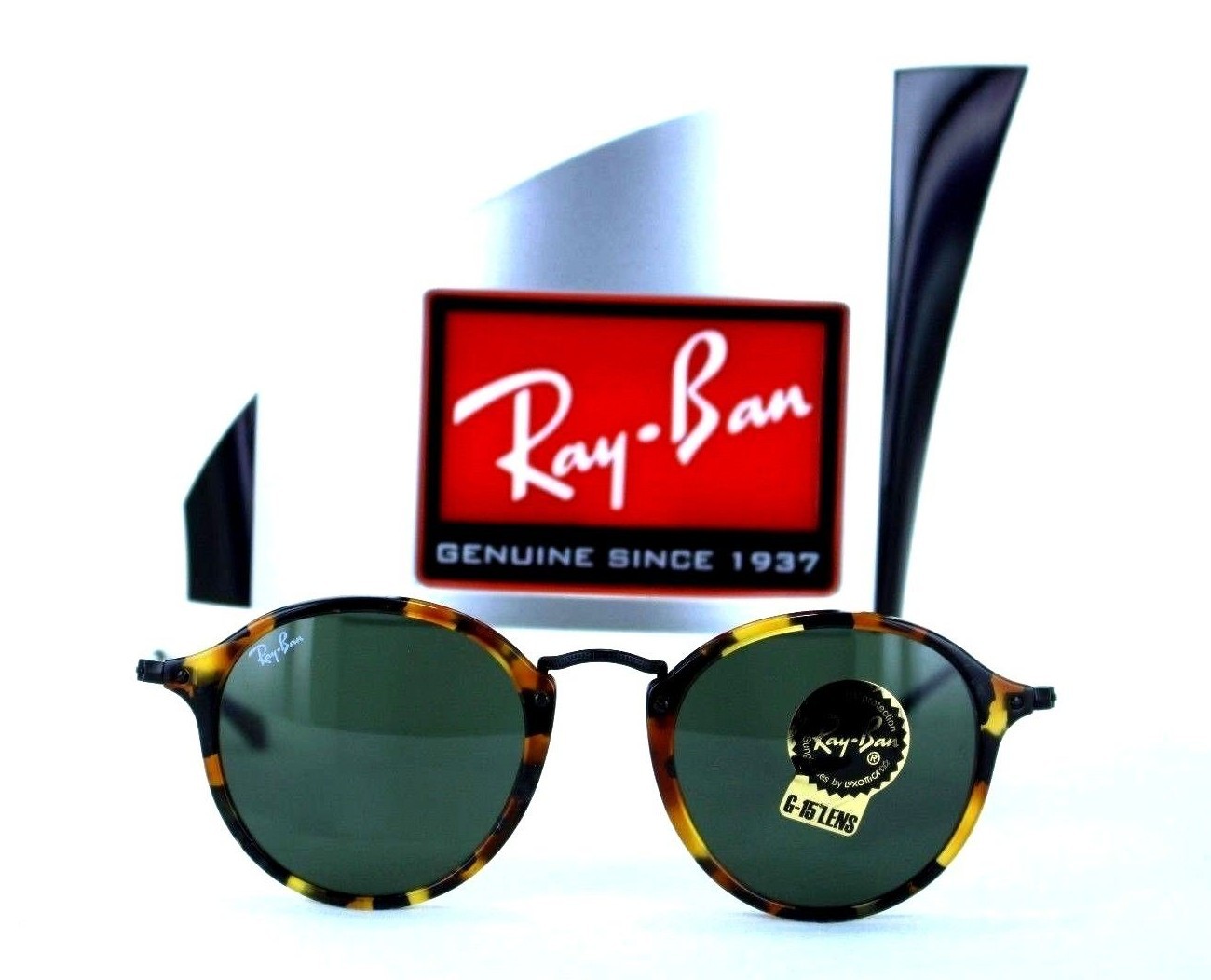 Ray-Ban Round Fleck RB2447 1157 49-21 145mm Sunglasses Round Gloss ...