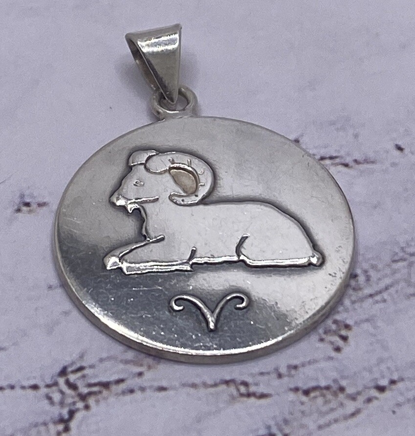 DENMARK NORWAY STERLING SILVER ARIES ZODIAC SIGN PENDANT | eBay