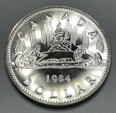 1984 Canadian Dollar Proof Like Coin from Mint Set. Uncirculated ...