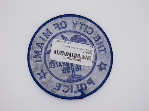 Miami Florida Police Patch ~ Subdued Colors | eBay
