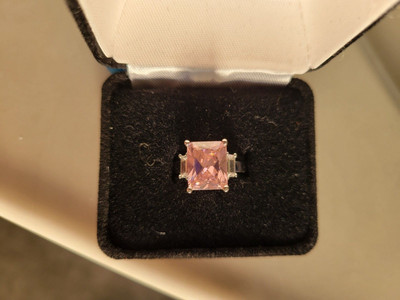 Women's Pink Ice Ring Size 8 | eBay