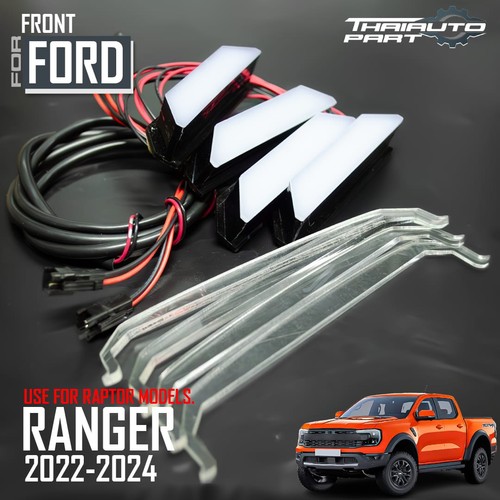 LED Front Grille Light 4PCs White For Ford Ranger Raptor P703 NEXT-GEN ...