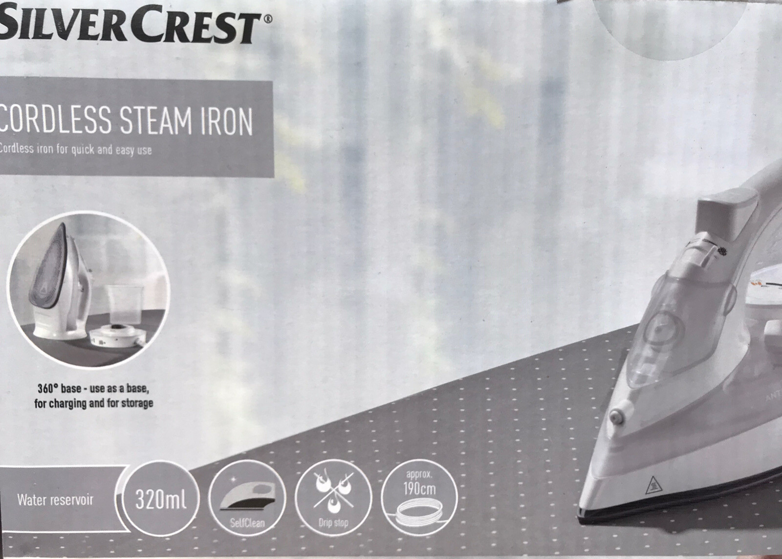 Silvercrest Cordless / Corded Steam Iron 2200W Uk 3pin Plug for sale ...