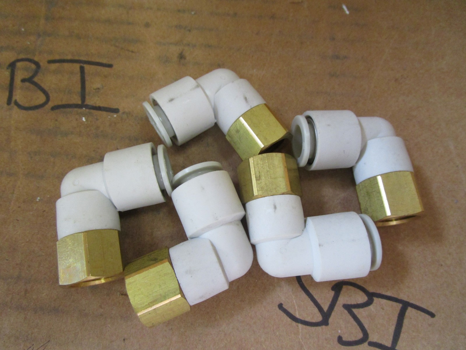 SMC Female Elbow KQ2LF10-02 10mm Pushlok Tube 1/4" NPT Lot of 5 New | eBay