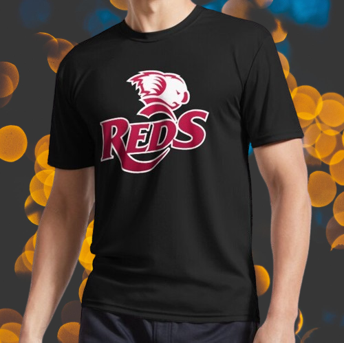 New Shirt QLD reds rugby Logo T-Shirt Funny American Usa Unisex Size S ...