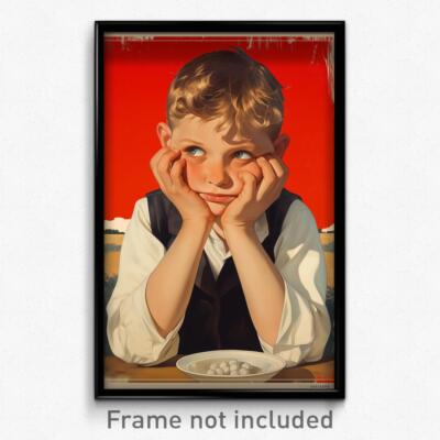 German Movie Poster - Boy Feeling Thankful, Zealous White Sleeves (Art ...