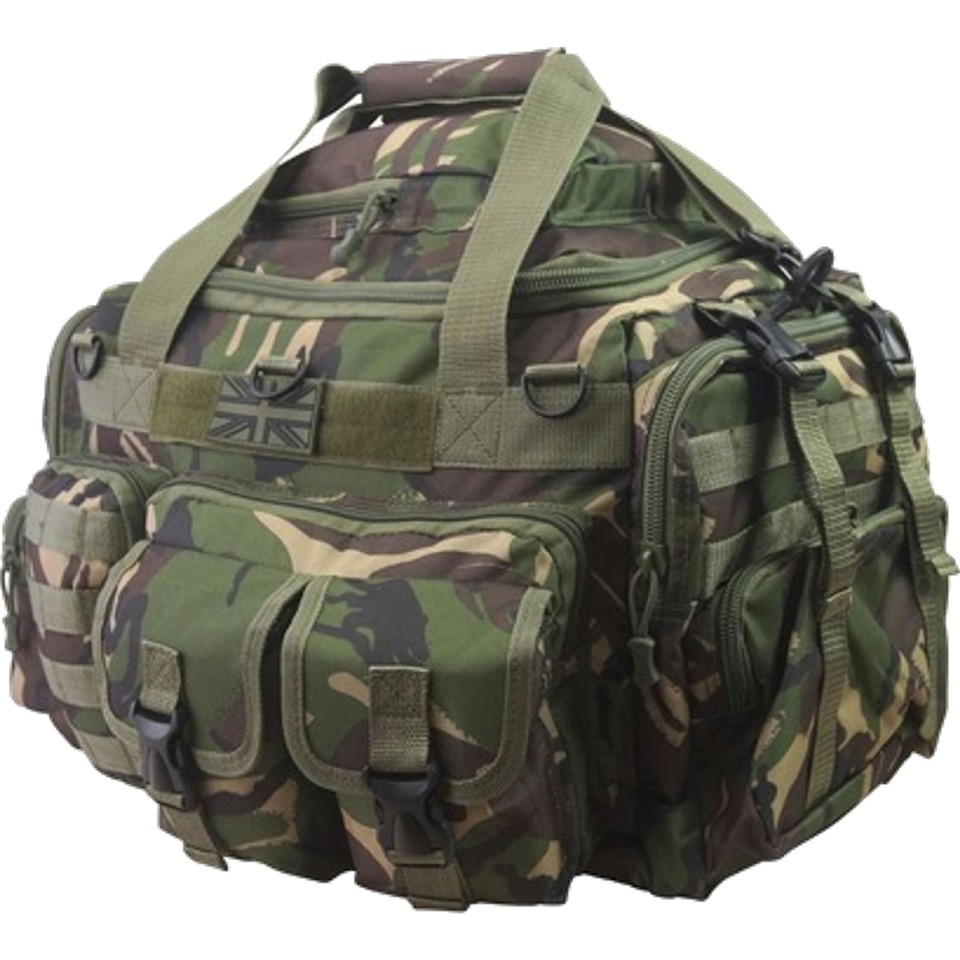 Kombat UK Saxon Tactical Army Military Camouflage Holdall Molle Bag ...
