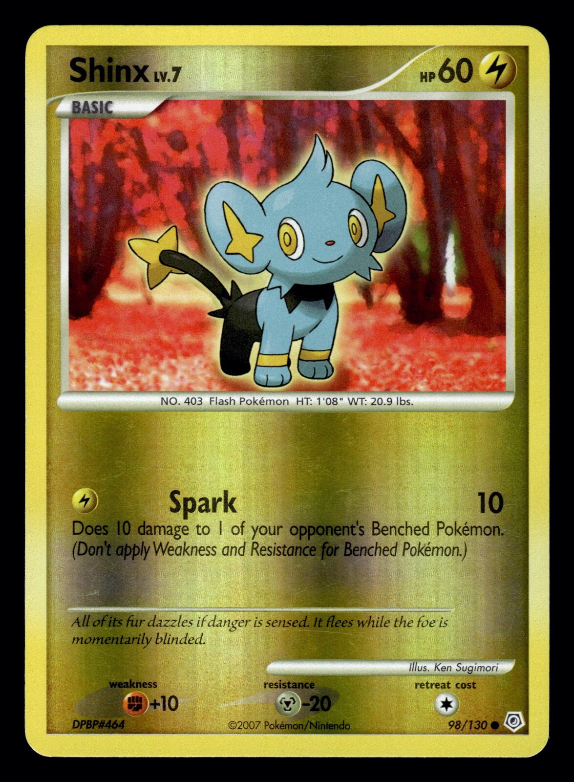Pokemon Shinx 98/130 Diamond & Pearl Reverse Holo Card | eBay