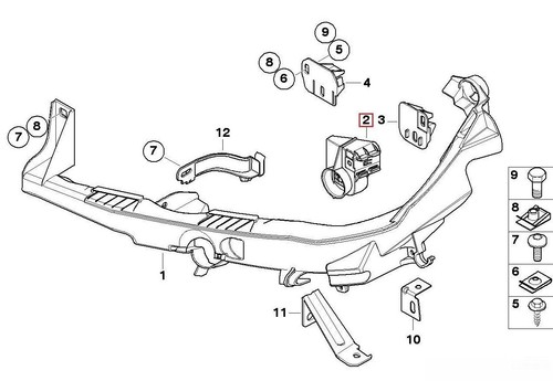 New Genuine BMW 3 Series E90 E92 Headlight Arm Support Left Side ...