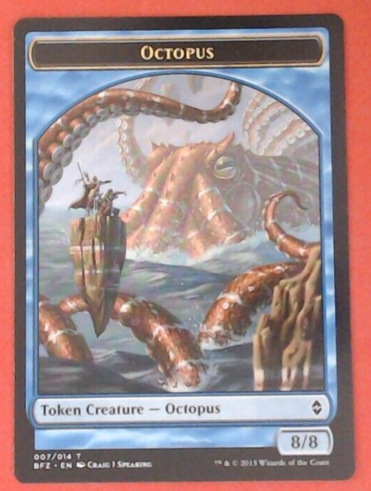MTG (10) Octopus Token - Battle for Zendikar (BFZ) 7/14 -R47 | eBay