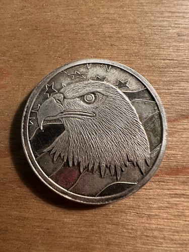 1 Oz Silver Round - Eagle U.S. "I pledge allegiance" - 1 OZT .999 Pure ...